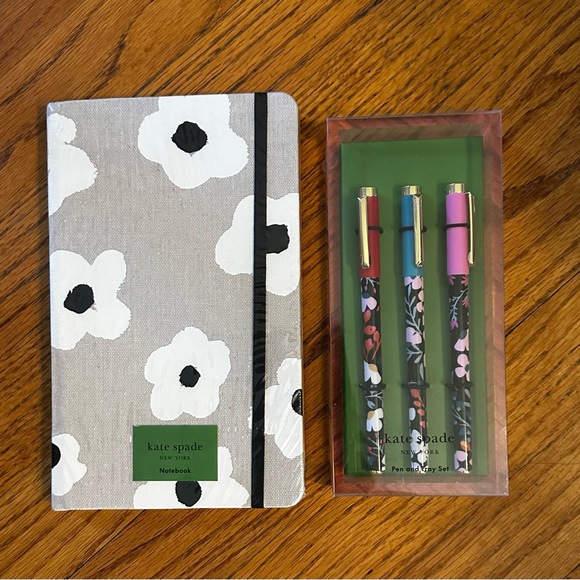 kate spade | Office | Kate Spade Faye Floral Notebook And Fine Tip Pen ...
